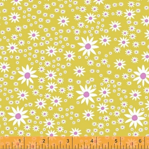 Daisies Daisy Chain by Annabel Wrigley From Windham Fabrics Daisy Fabrics Windham Fabrics Fabric ...