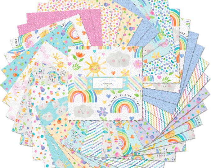 LAYER CAKE 10x10 Squares Raindrops & Sunshine - Etsy