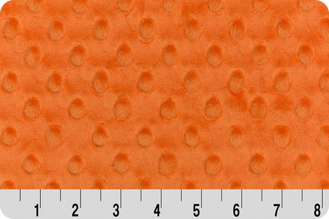 MINKY - END BOLT! - 1 1/2" Yard - Dimple Orange Minky From Shannon ...