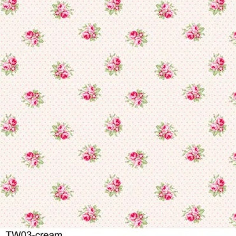 Tanya Whelan Barefoot Roses Fabric - Etsy