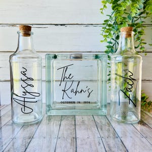 Sand Ceremony Set for Wedding, Unity Candle Alternative, Personalized ...