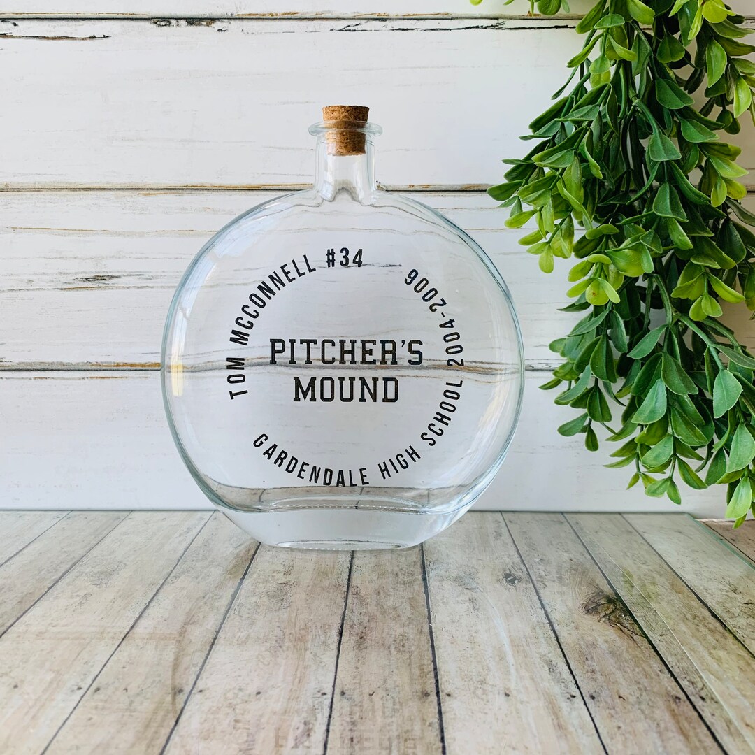 Personalized Glass Bottle Gift Keepsake - Graduation - Sports ...