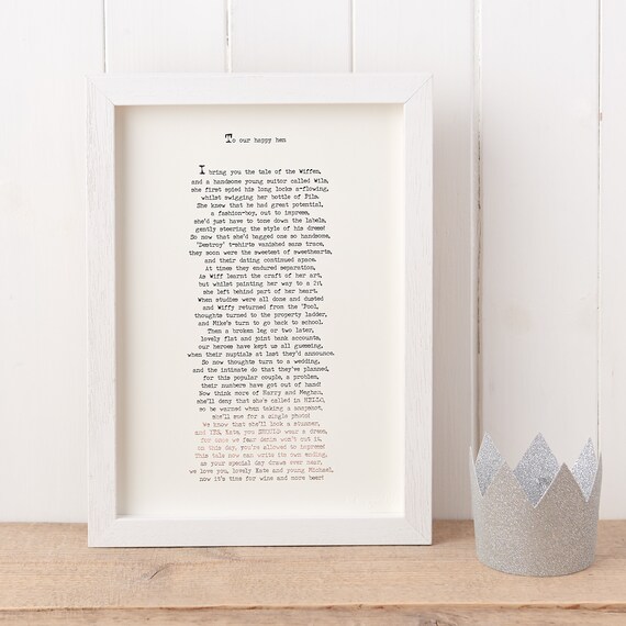 Bespoke Hen-do Gift Original Hen-do Poem Commission | Etsy