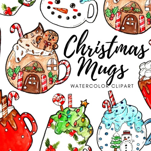 Digital Clipart-christmas Cocoa-hot Chocolate-holiday - Etsy