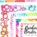 Watercolor Clipart Border Rainbow Frame Clip Art Png Frame - Etsy