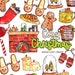 Cute Christmas Clipart Digital Download Winter Clipart Holiday Clipart ...