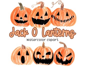 Halloween Clip Art Images Halloween Pumpkin Clip Art Jack O - Etsy