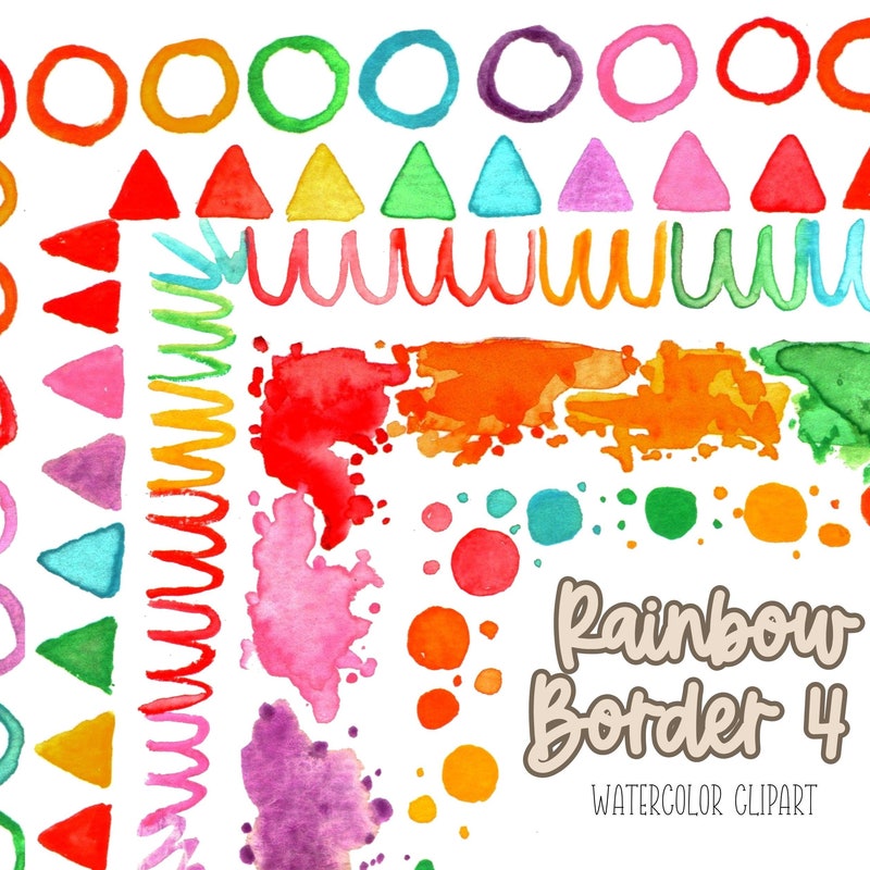 Rainbow Border - Etsy