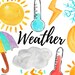 Watercolor Clipart Weather Temperature Science Forcast - Etsy