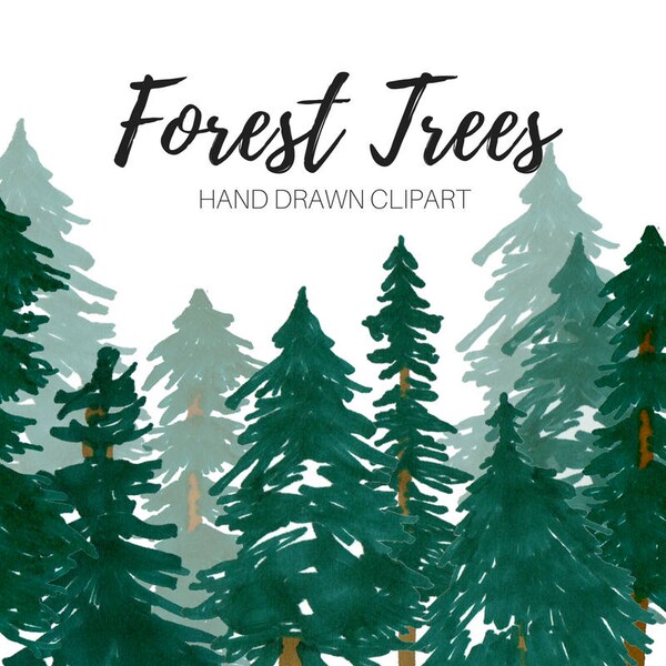 Forest Clip Art - Etsy