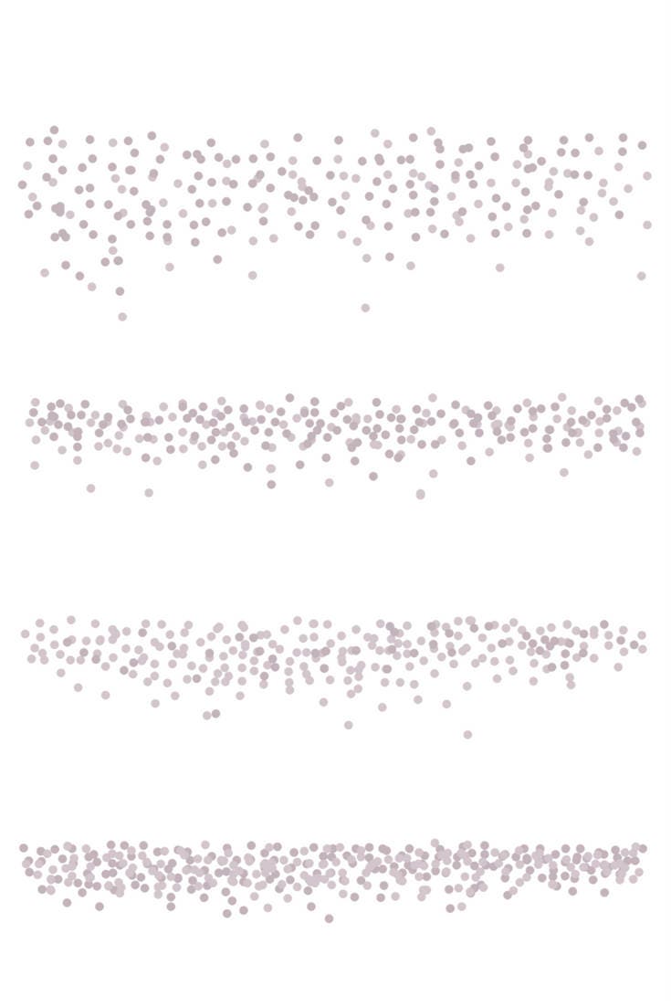 Confetti Clip Art Confetti Border Clip Art Lavender | Etsy