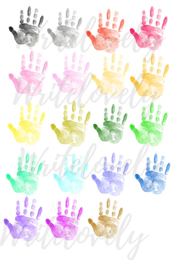 Preschool Handprint Clipart