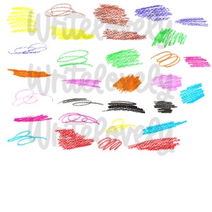 Back to School Clipart, Crayon, Doodles, Crayone Scribbles, Coloring ...