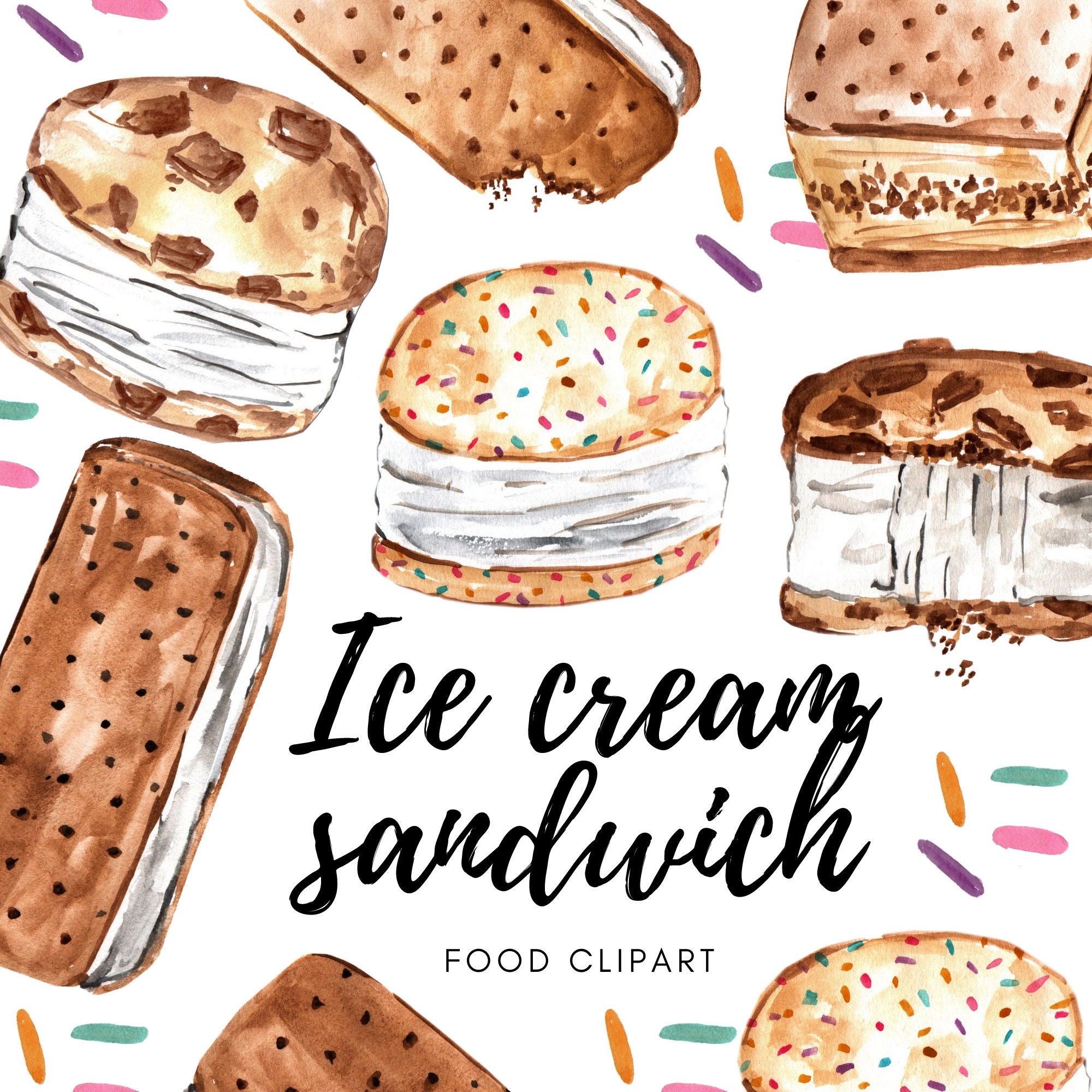Clipart Ice Cream Sandwich