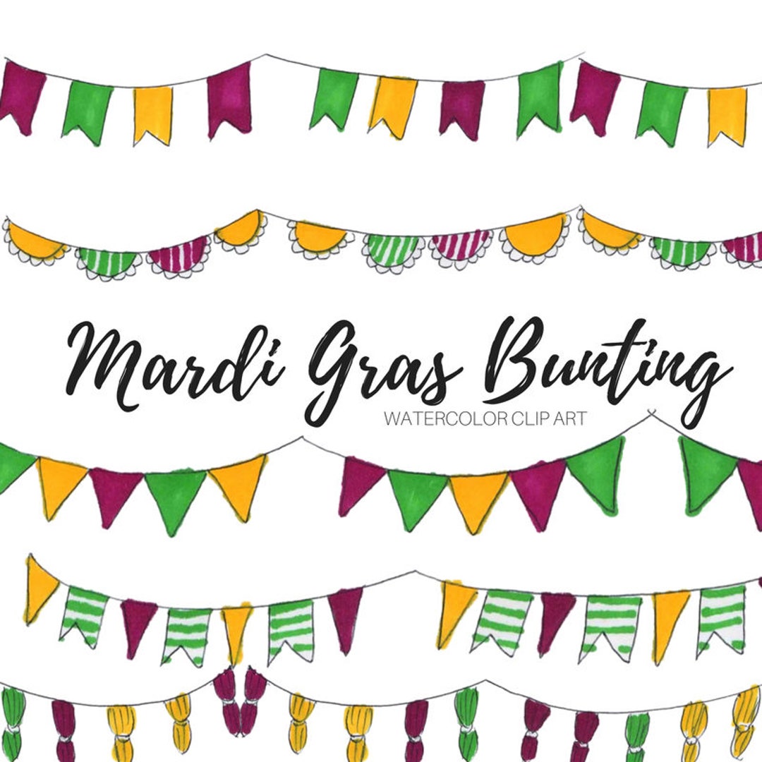 Bunting Clip Art Mardi Gras Clip Art Flag Clip Art Doodle Clip Art ...