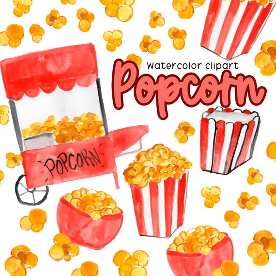 Bowl Of Popcorn Clip Art