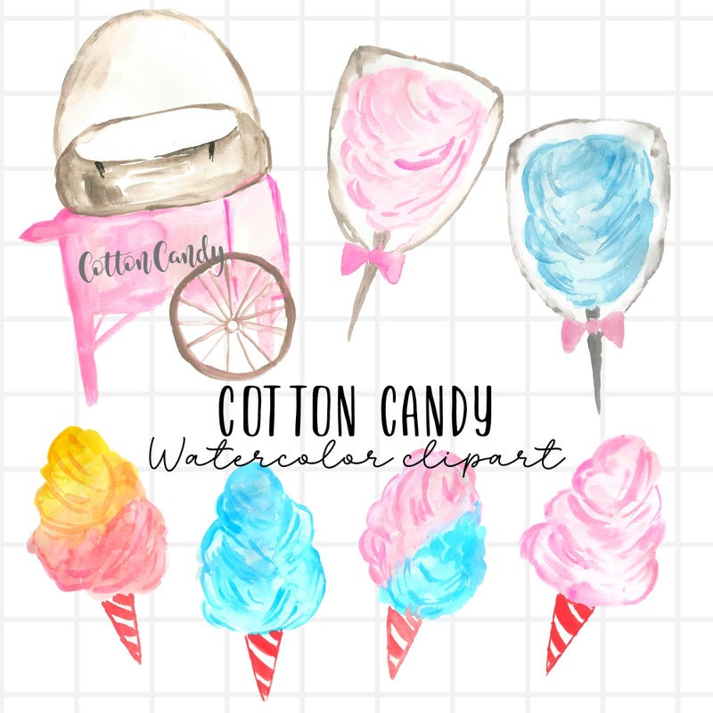 Cotton Candy Art - Etsy
