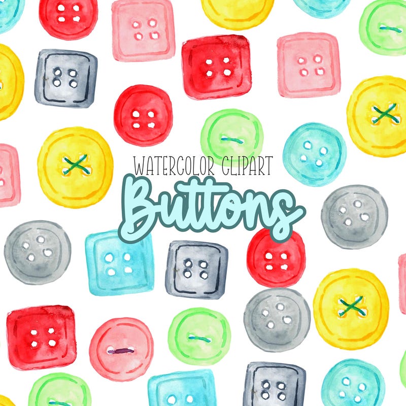 Button Clipart - Etsy