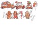 Watercolor Clipart - Christmas Clipart, Gingerbread Car, Gingerbread ...