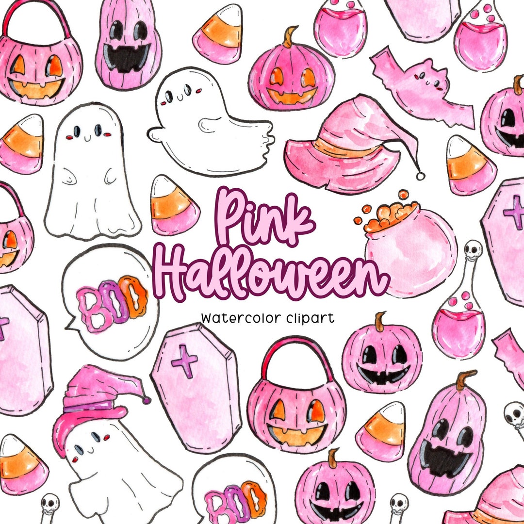 Pink Halloween Clipart, Pastel Goth Png, Halloween Graphic, Cute Goth ...