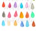 Watercolor Shapes Raindrop Clipart Watercolor Clipart - Etsy