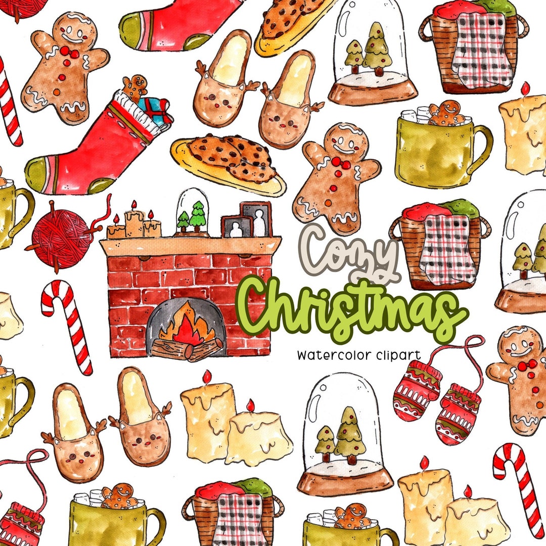 Cute Christmas Clipart Digital Download Winter Clipart Holiday Clipart ...