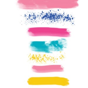 Ink Splat Clip Art - Paint Splatter Clip Art - Brush Stroke Clip Art ...