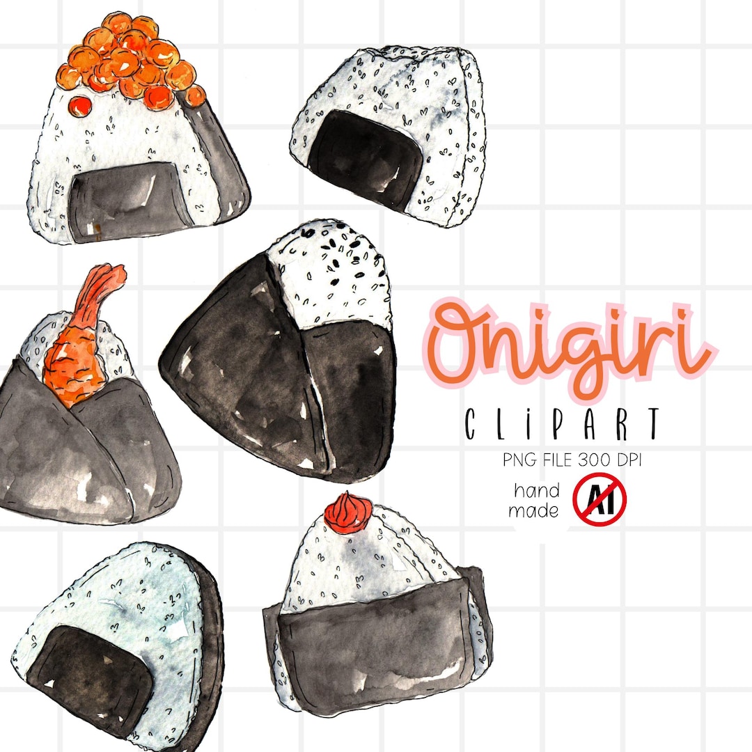 Onigiri Clipart, Japanese Snack PNG, Rice Ball Clipart, Convivence ...