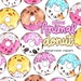 Watercolor Clip Art Kawaii Donut Animal Clip Art Png Graphics for ...