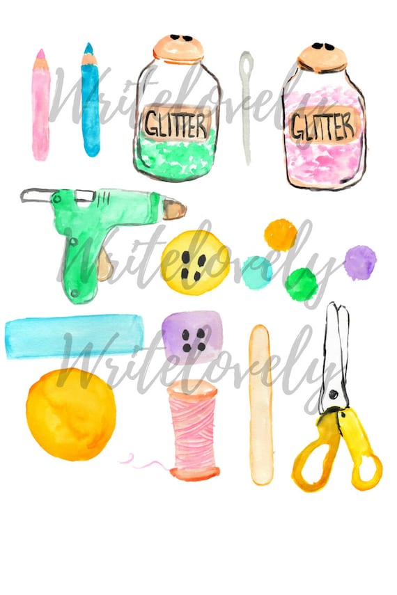 Crafting Supplies Clipart