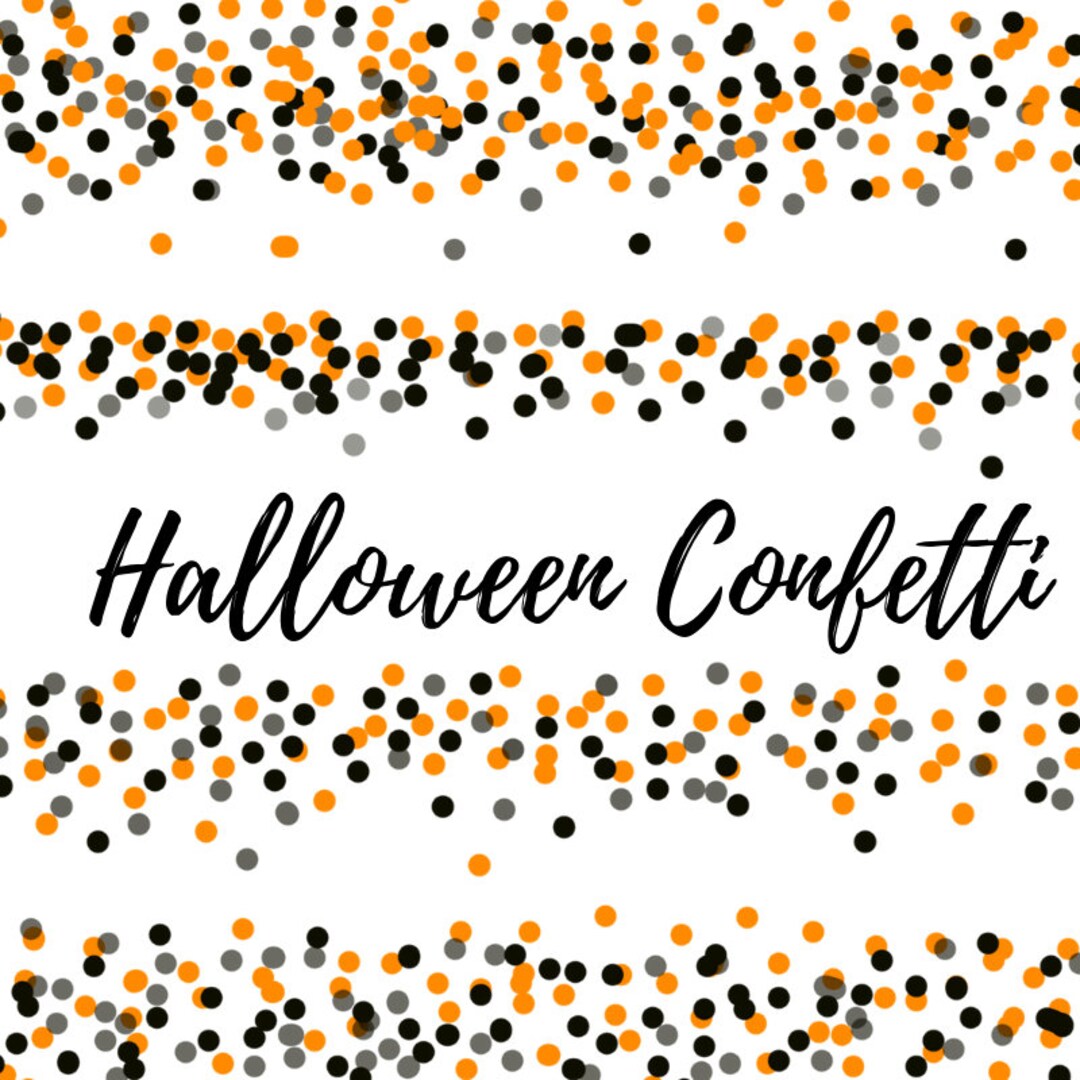 Confetti Clip Art Halloween Clip Art Holiday Clip Art Border Graphics ...