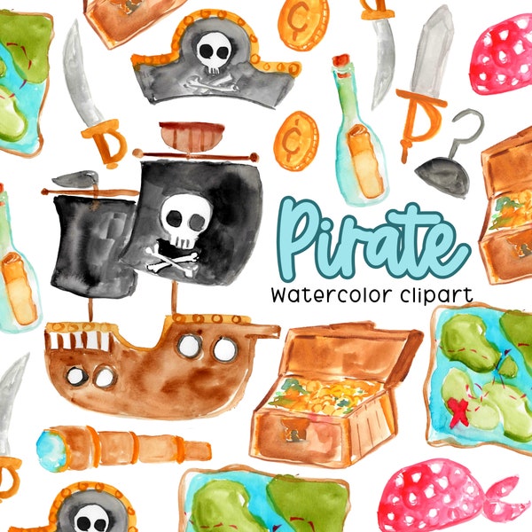Pirate Clipart - Etsy