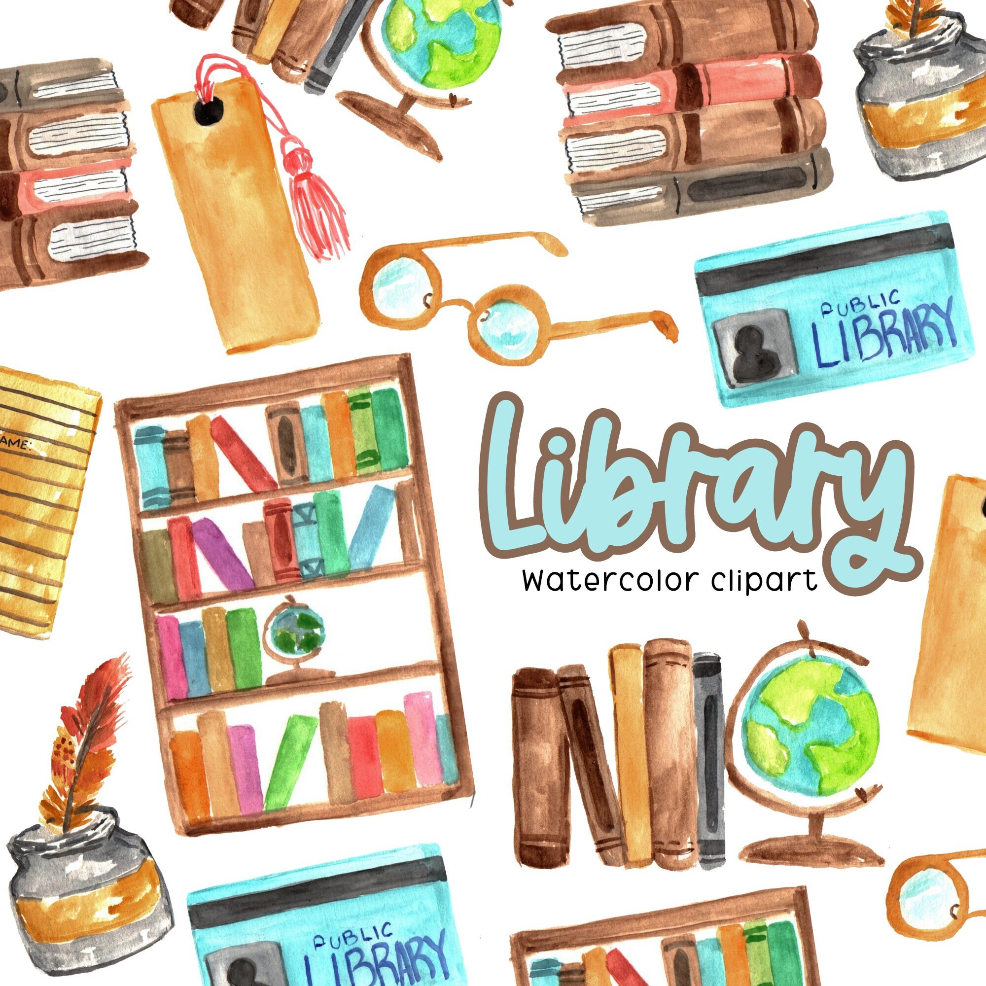 Library Sign Clip Art