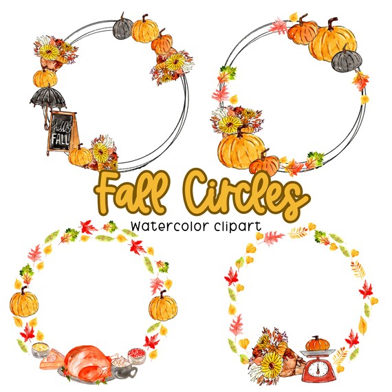 Fall Circle Border