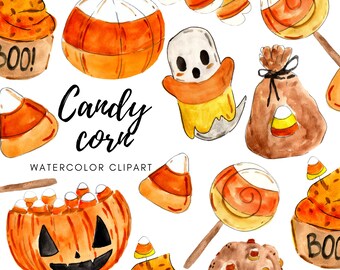 Candy Corn Clipart - Etsy