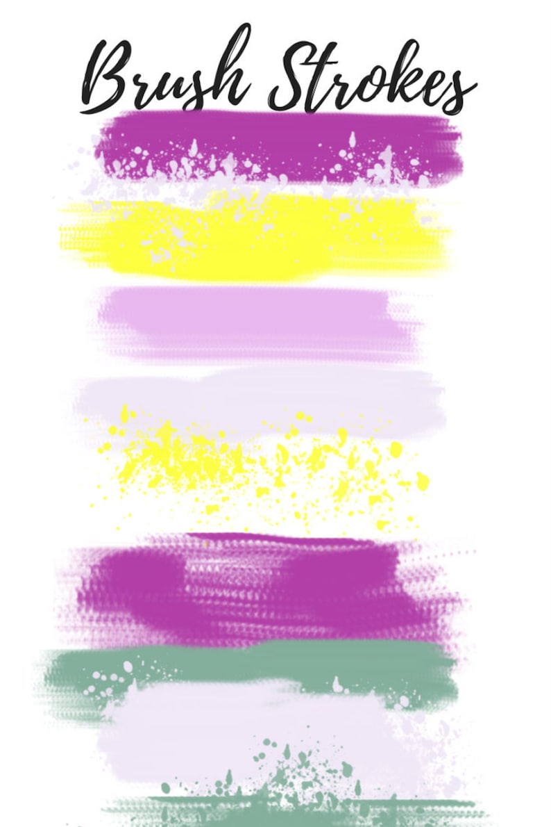 Paint Blob Clip Art Paint Splat Clip Art Brush Strokes - Etsy