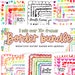 Large Watercolor Border Clipart Bundle Set, Doodle Frame, Bulletin ...