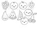 Cute Kawaii Fruit Clipart - Doodle Clip Art - Digital Stamp - Food ...
