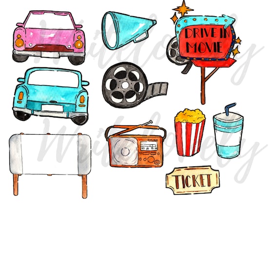 Drive In Movie Clipart