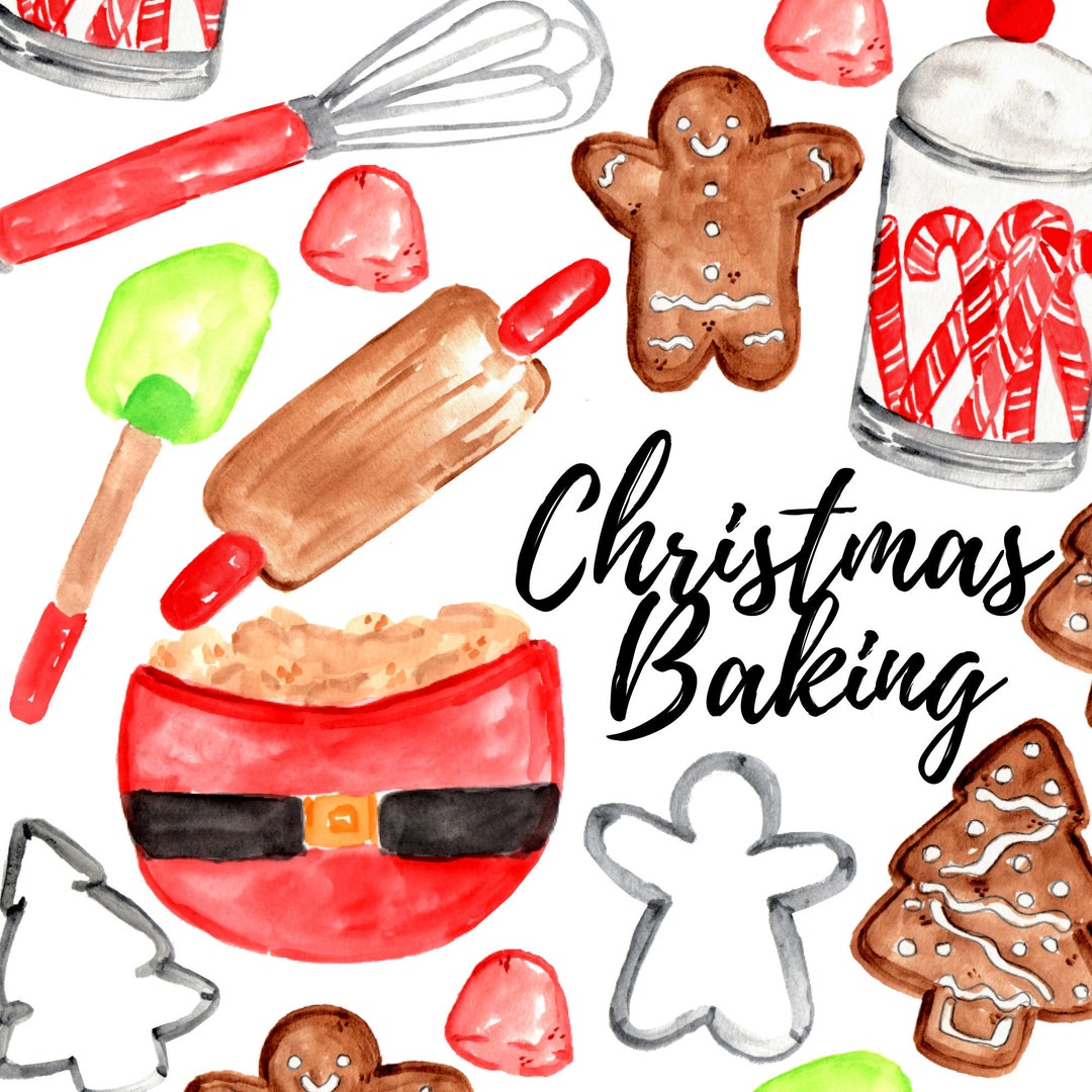 Christmas Clip Art Christmas Baking Clip Art Holiday - Etsy
