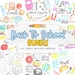 Large Watercolor Back to School Clipart Bundle, Discount Bundle ...