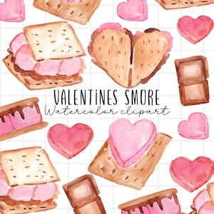 Valentines Day Clipart - Valentines Treat - S'mores- Camping - Food ...