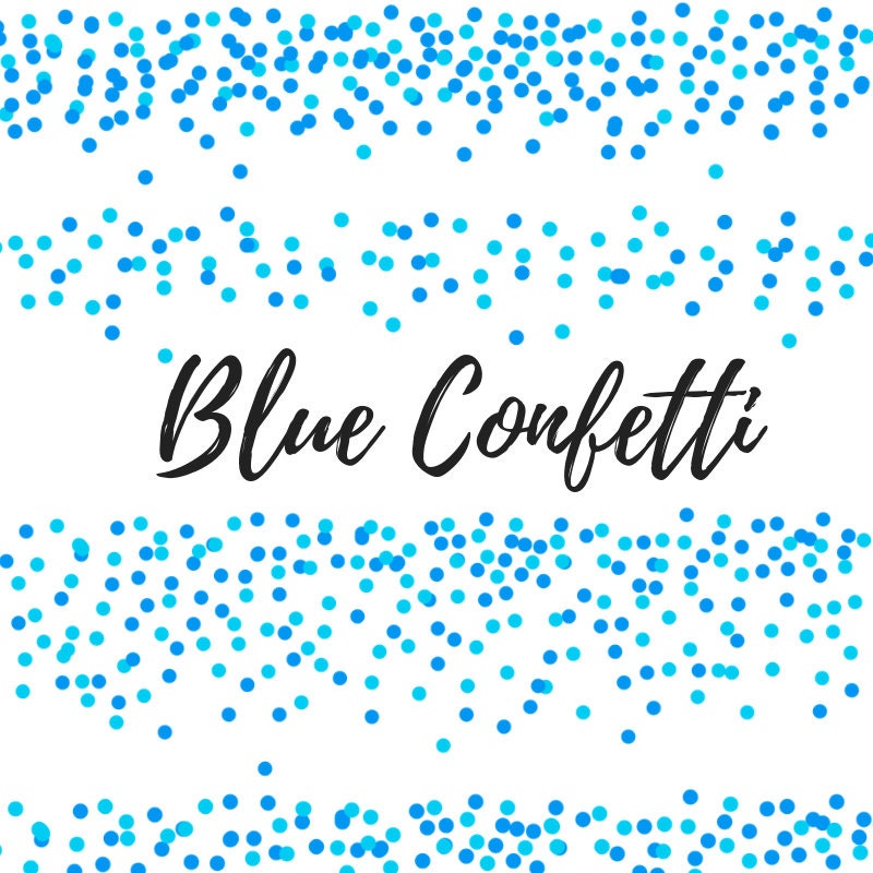 Blue Confetti - Etsy