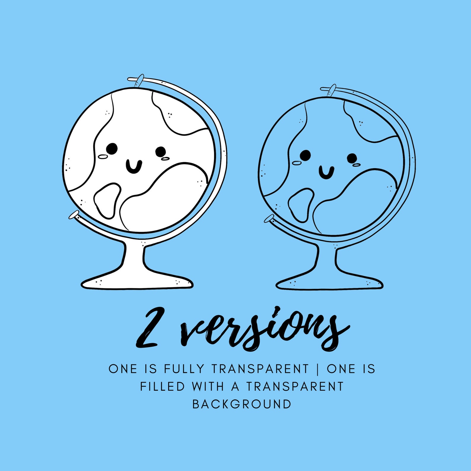 Cute Kawaii Fruit Clipart Doodle Clip Art Digital Stamp - Etsy