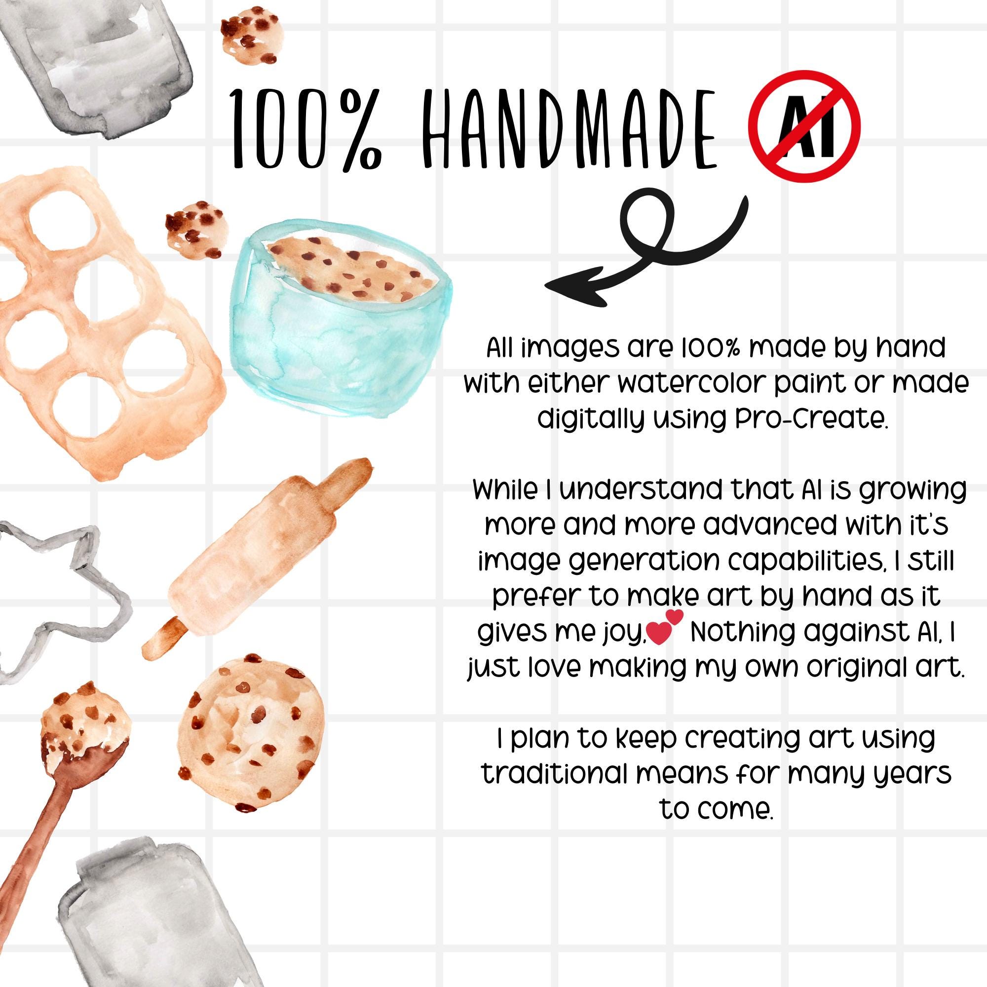 Watercolor Clipart -pie, Pie Baking, Apple Pie, Blue Berry Pie, Peach ...