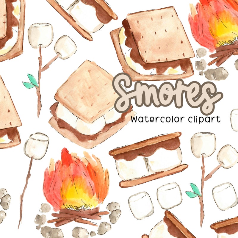 S'mores Clip Art - Etsy