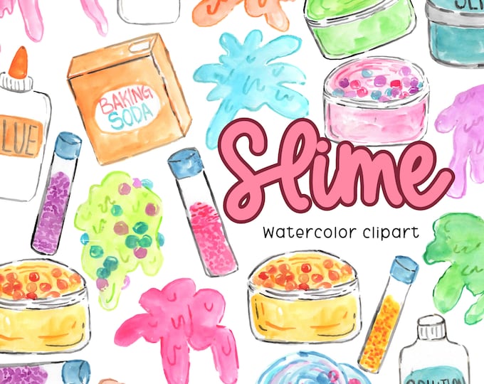 Slime Clip Art Watercolor Clip Art Slime Party Dripping Borders Gooey ...