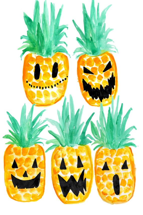 Pineapple Carving Halloween