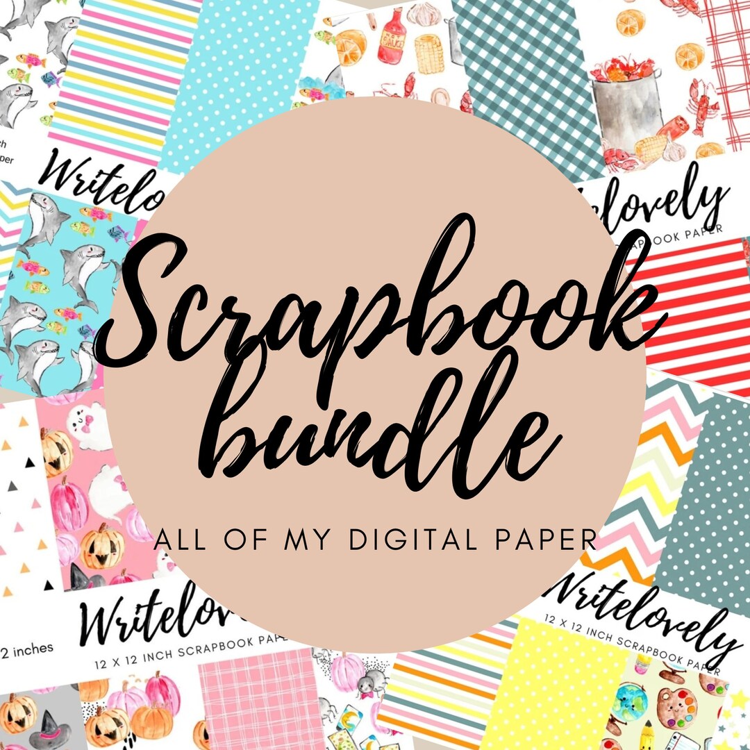 Large Digital Paper Bundle Seamless Paper Scrapbool Paper - Etsy