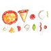 Watercolor Pizza Clipart - Make Your Own Pizza Graphics - Food Graphics ...